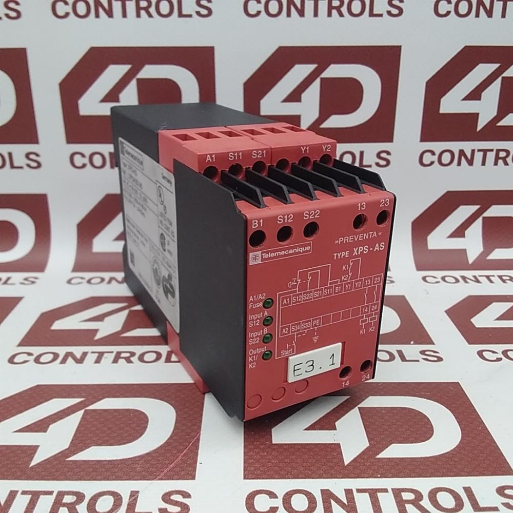 XPS-AS5140 | Telemecanique | Safety Relay, 1.5A, 24VAC/DC