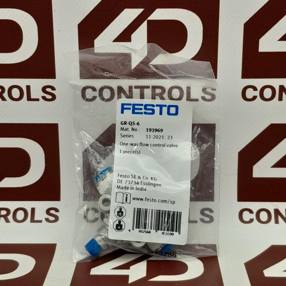 193969 | Festo | (GR-QS-6), Flow Control Valve, One-Way