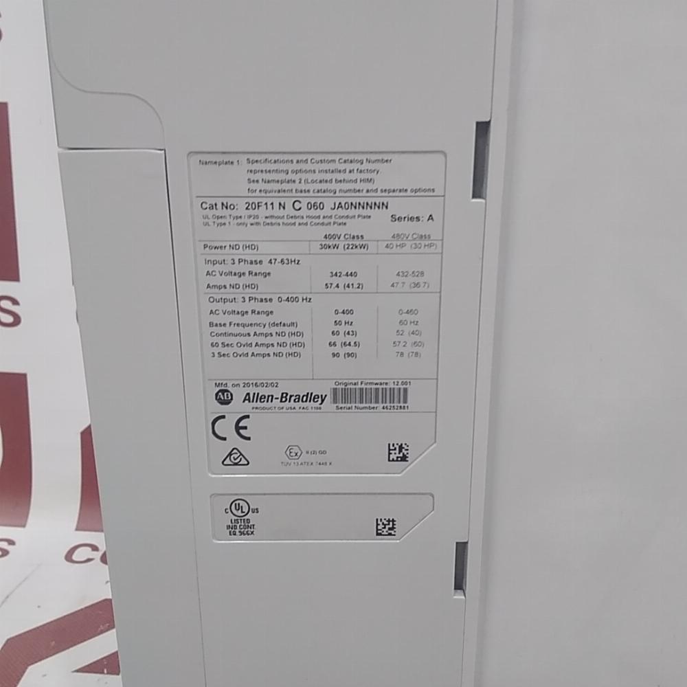 20F11NC060JA0NNNNN | Allen Bradley | PowerFlex 753, AC Drive
