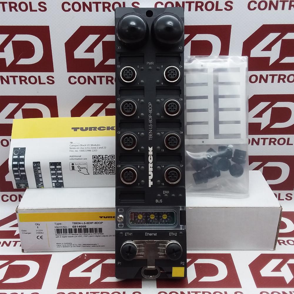 TBEN-L5-8DIP-8DOP | Turck | I/O Module, 24VDC, Ethernet