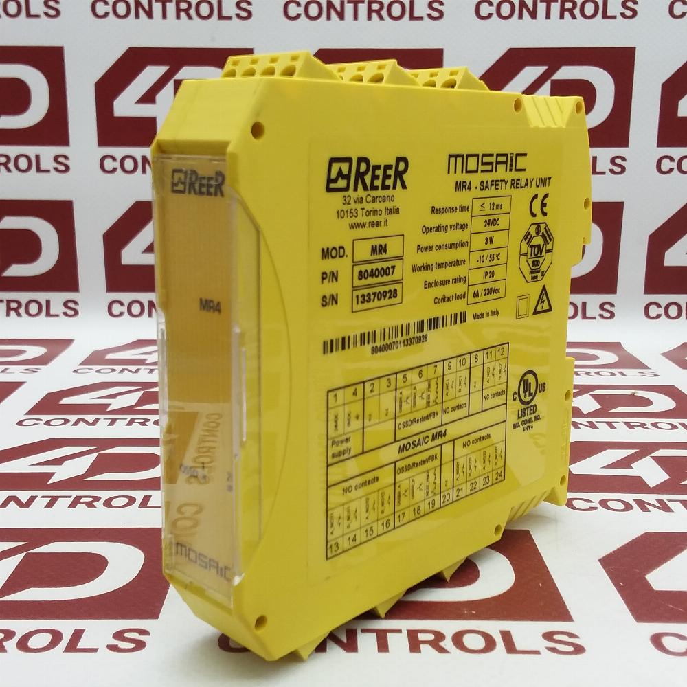 8040007 | REER | Safety Relay, Expansion Unit, 4NO, 2NC