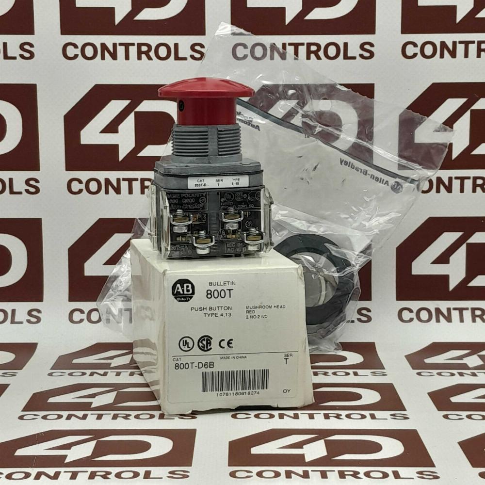 800T-D6B | Allen Bradley | Push Button, Red, Non Illuminated