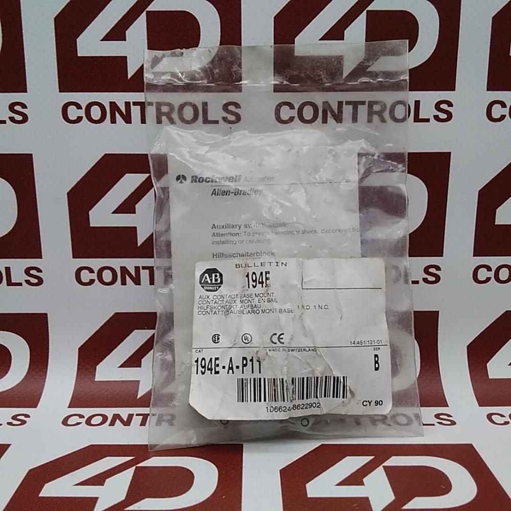 194E-A-P11 | Allen Bradley | Contact Block, 1 N.O / 1 N.C.