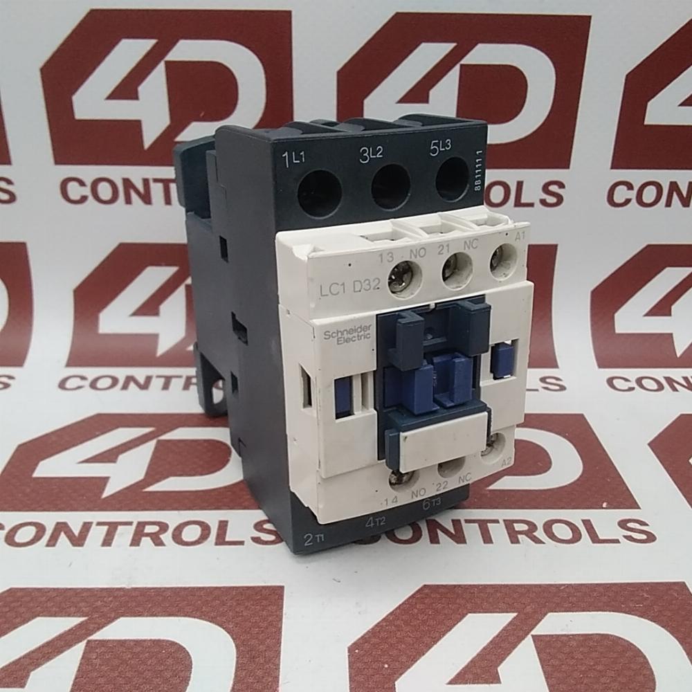 LC1D32F7 | Schneider | Contactor, 3 Pole, 32A, 110VAC Coil