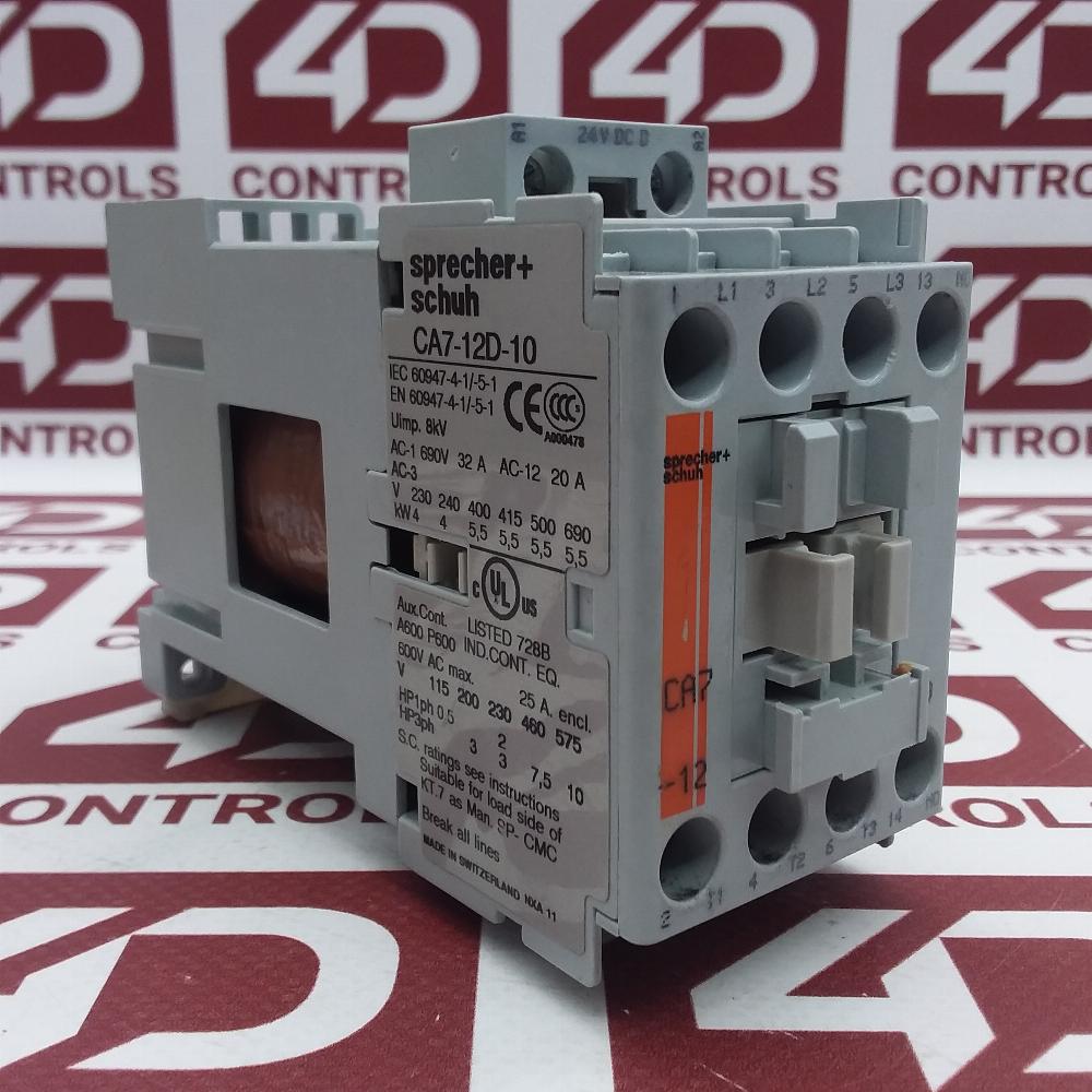 CA7-12D-10-24E | Sprecher + Schuh | Contactor, 3 Pole, 24VDC