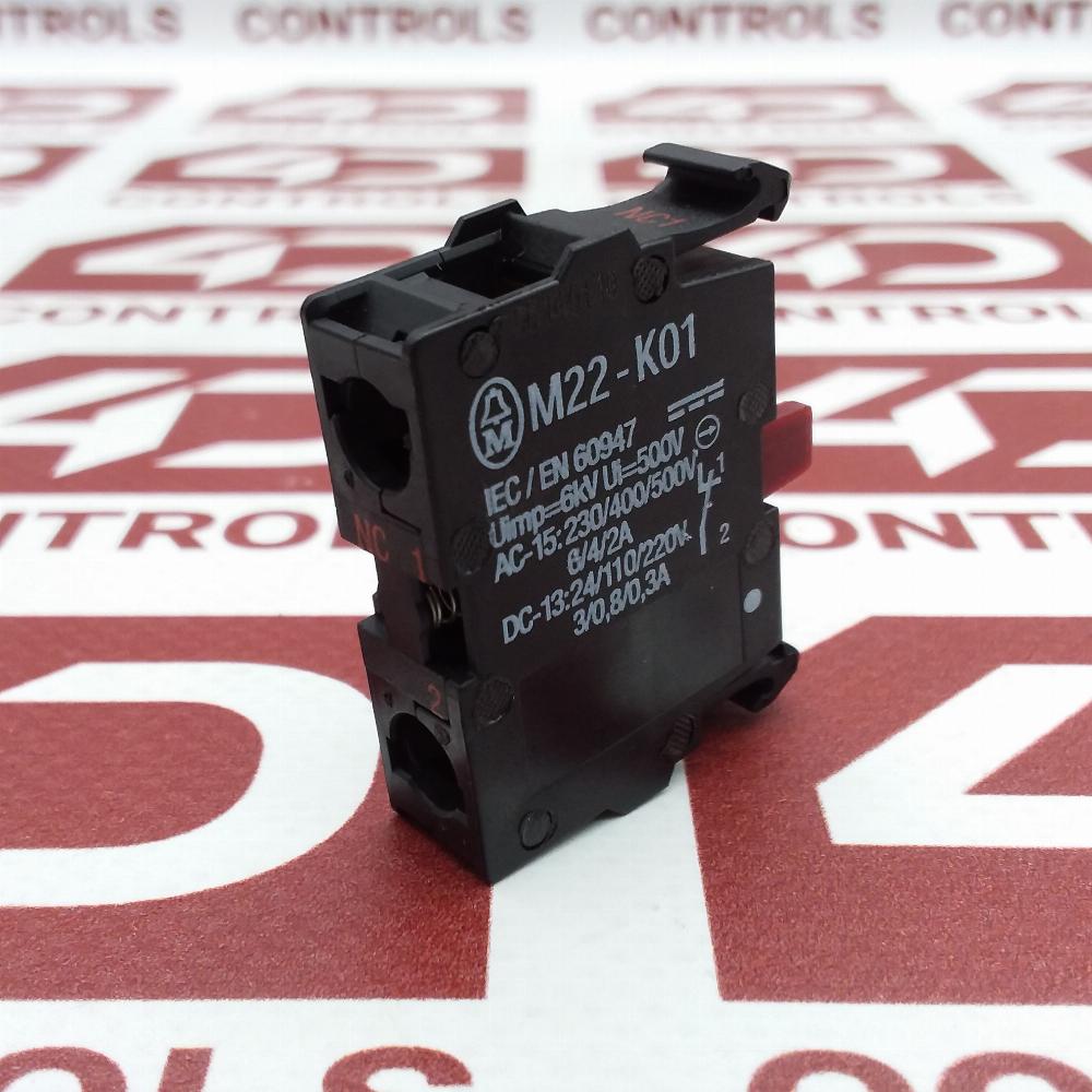 M22-K01 | Moeller | Contact Block, 1N.C, 500V, 6A, IP20