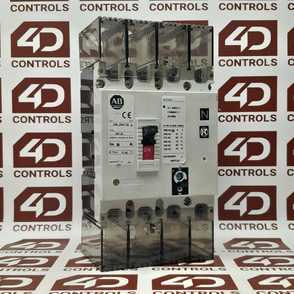 140L-J6J4-C50 | Allen Bradley | Circuit Breaker, 50A, 4 Pole