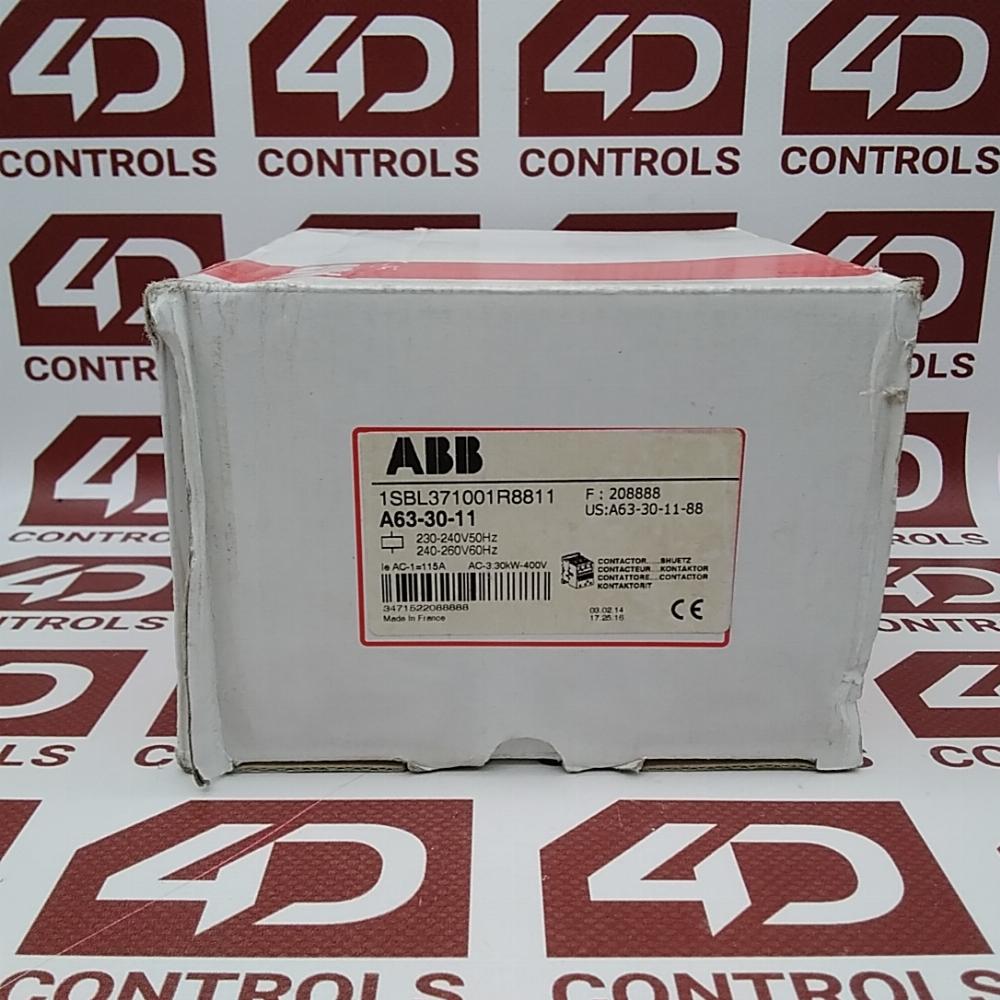 1SBL371001R8811 | ABB | (A63-30-11), Contactor, 3 Pole, 240V