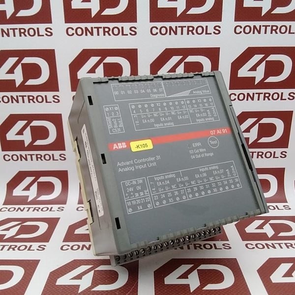 GJR5251600R0202 | ABB | (07AI91), Analog I/O Module, 24VDC