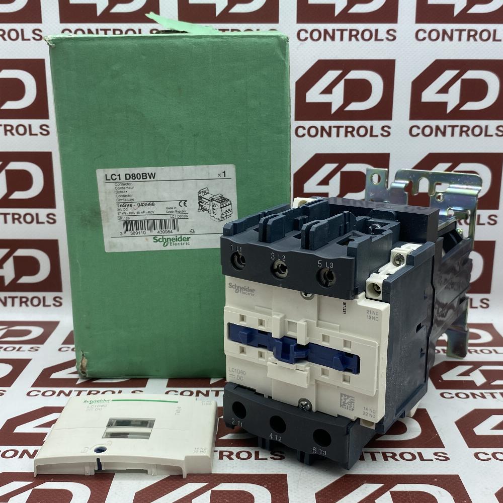 LC1D80BW | Schneider | Contactor, 80A, 3 Poles, 600VAC