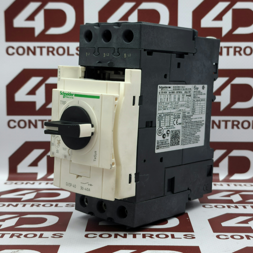 GV3P40 | Schneider | Circuit Breaker 30-40A 3 Poles 600VAC