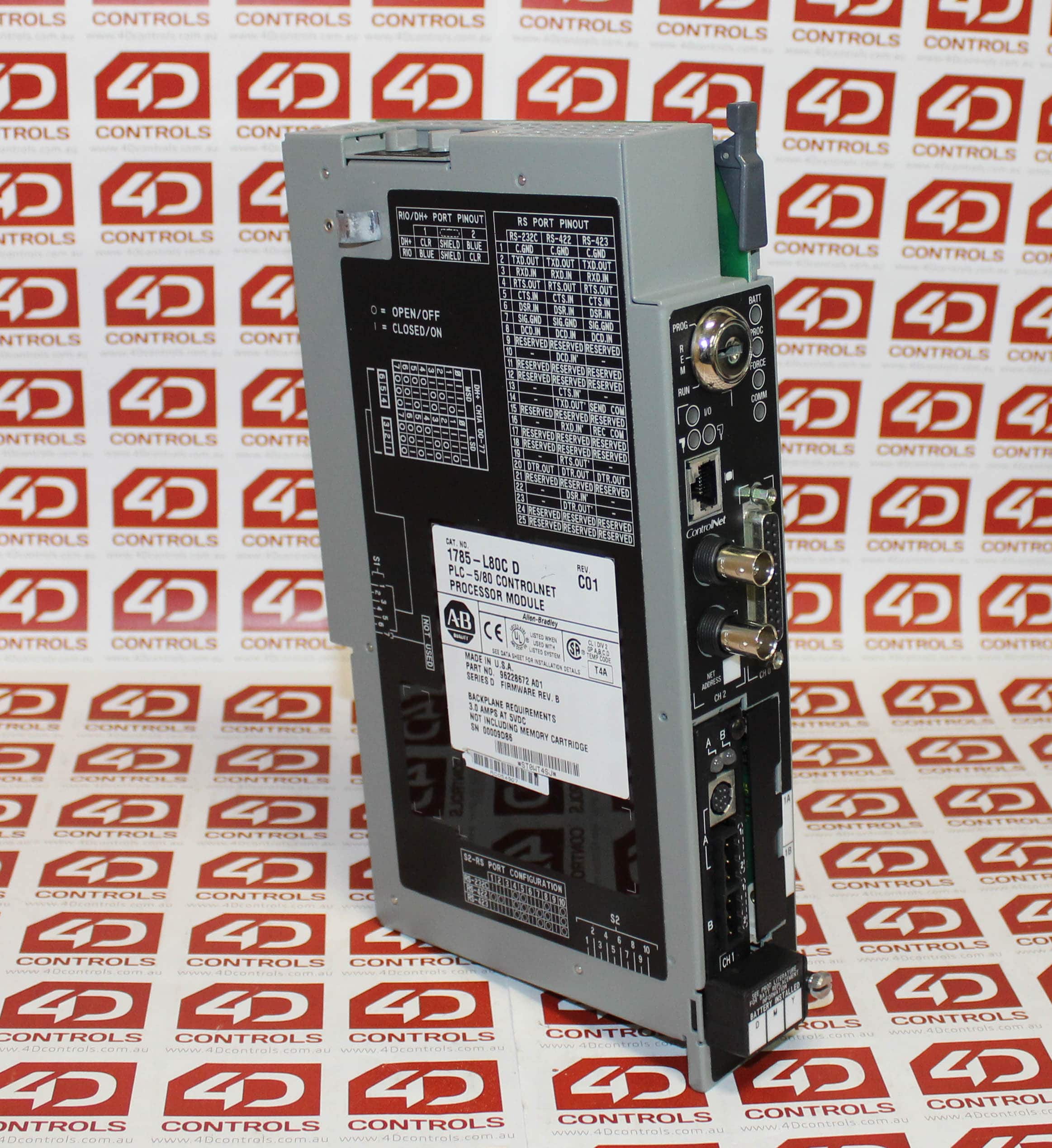 1785-L80C | Allen Bradley | PLC-5/80C ControlNet Controller