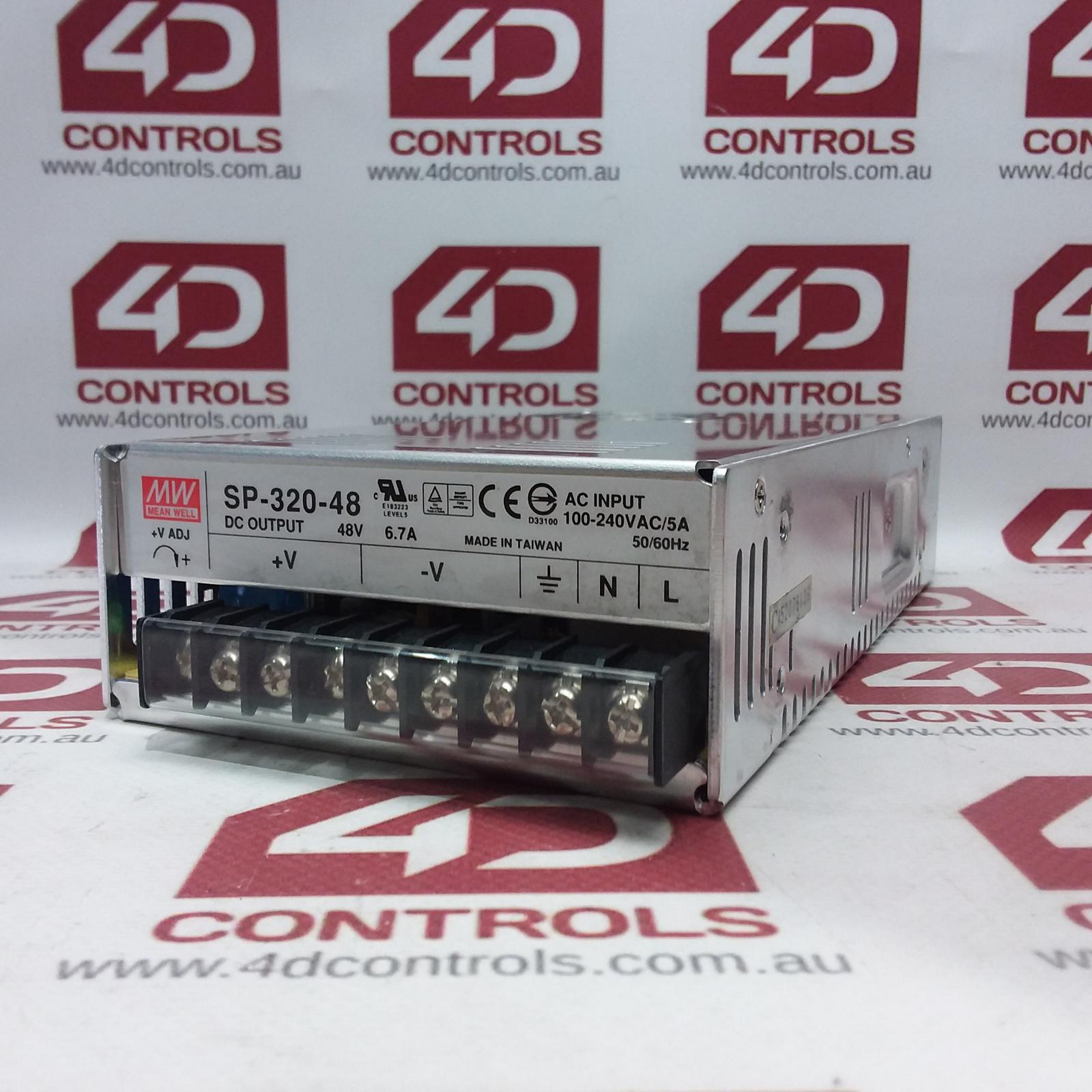SP-320-48 | Mean Well | Power Supply 100-240VAC 5A Input 48VDC 6.7A