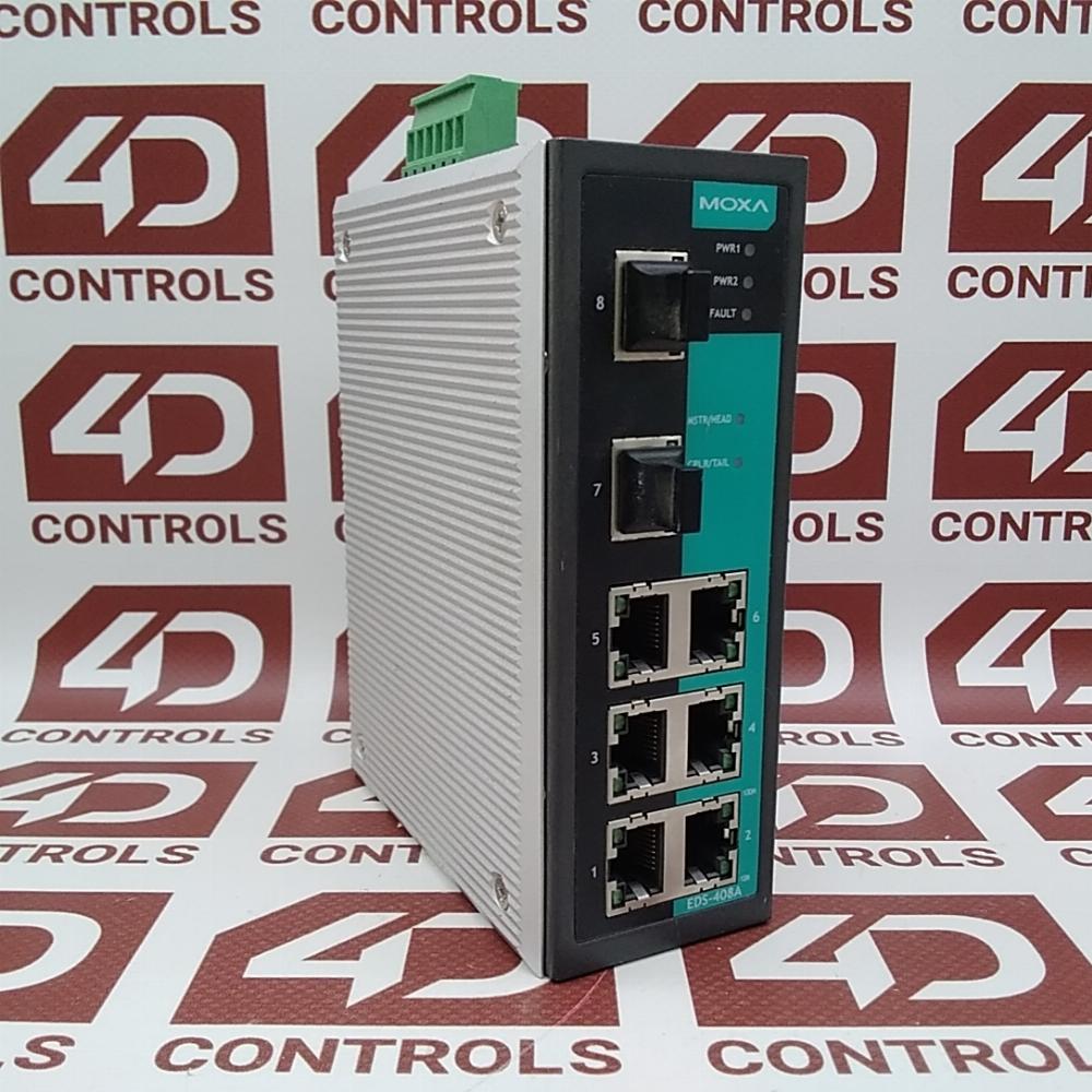 EDS-408A-T | Moxa | Ethernet Switch, Input: 12-45 VDC 0.7A