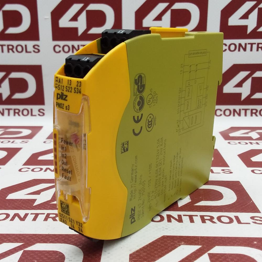 750103 | Pilz | (PNOZ S3 24VDC 2N/O), Safety Relay