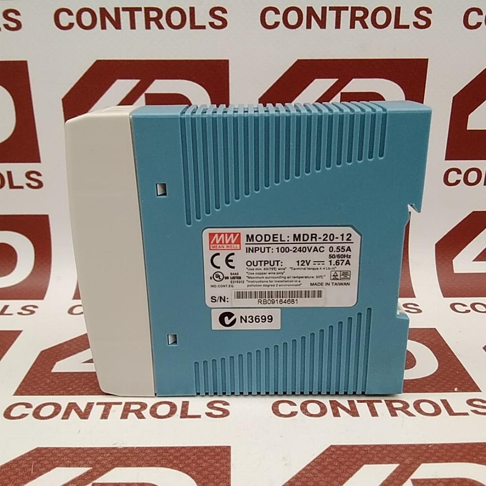 MDR-20-12 | Mean Well | Power Supply, Output: 12V, 1.67A