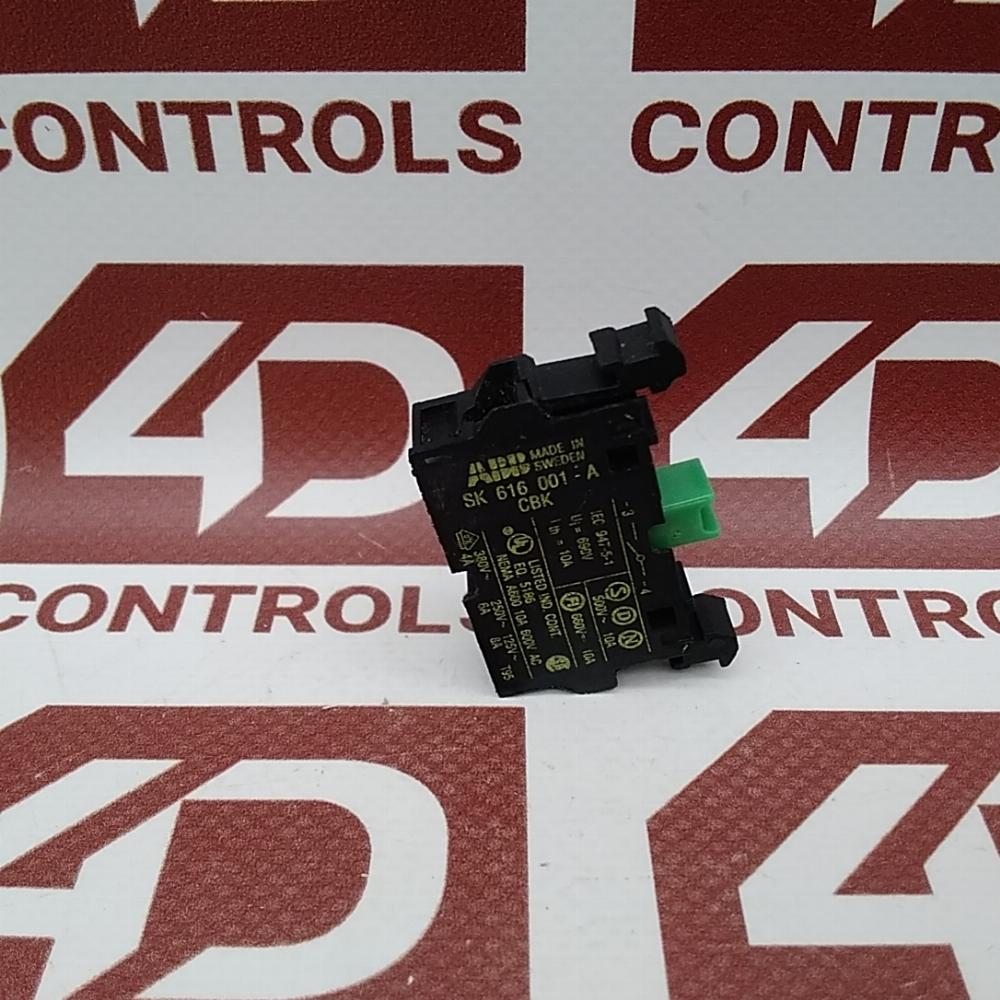 SK616001-A | ABB | Contact Block, 10A, 690VAC, 1 N.O.