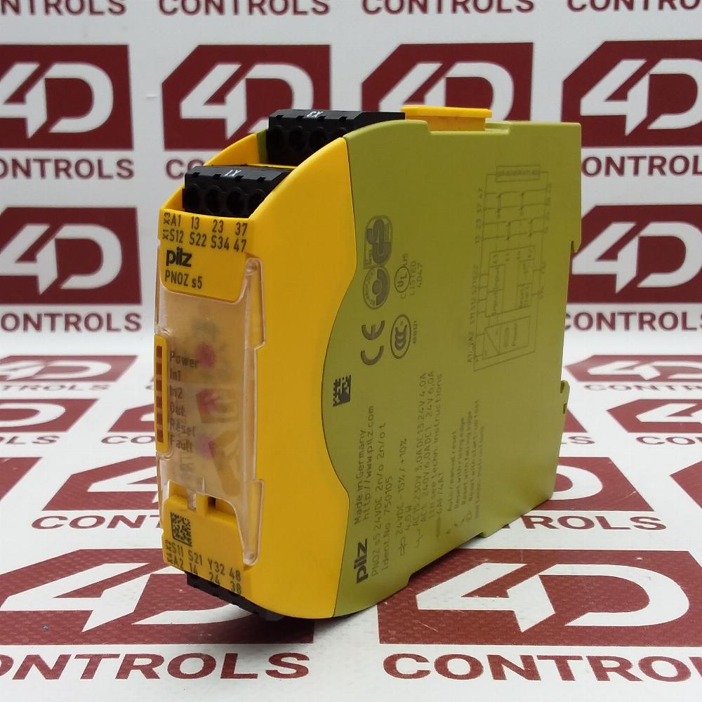 750105 (PNOZ s5 24VDC 2n/o 2n/o t) | Pilz | Safety Relay