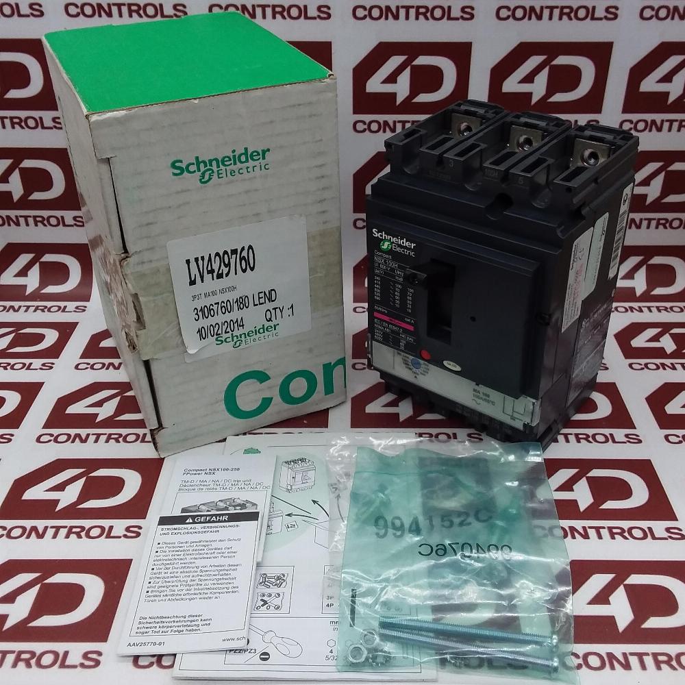LV429760 | Schneider | Circuit Breaker, Compact NSX100H