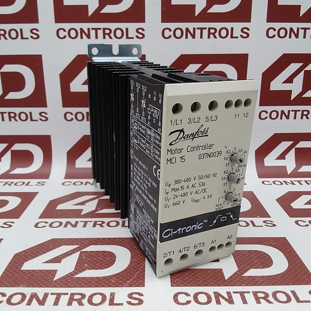 037N0039 | Danfoss | Soft Starter, 15A, 400VAC Supply