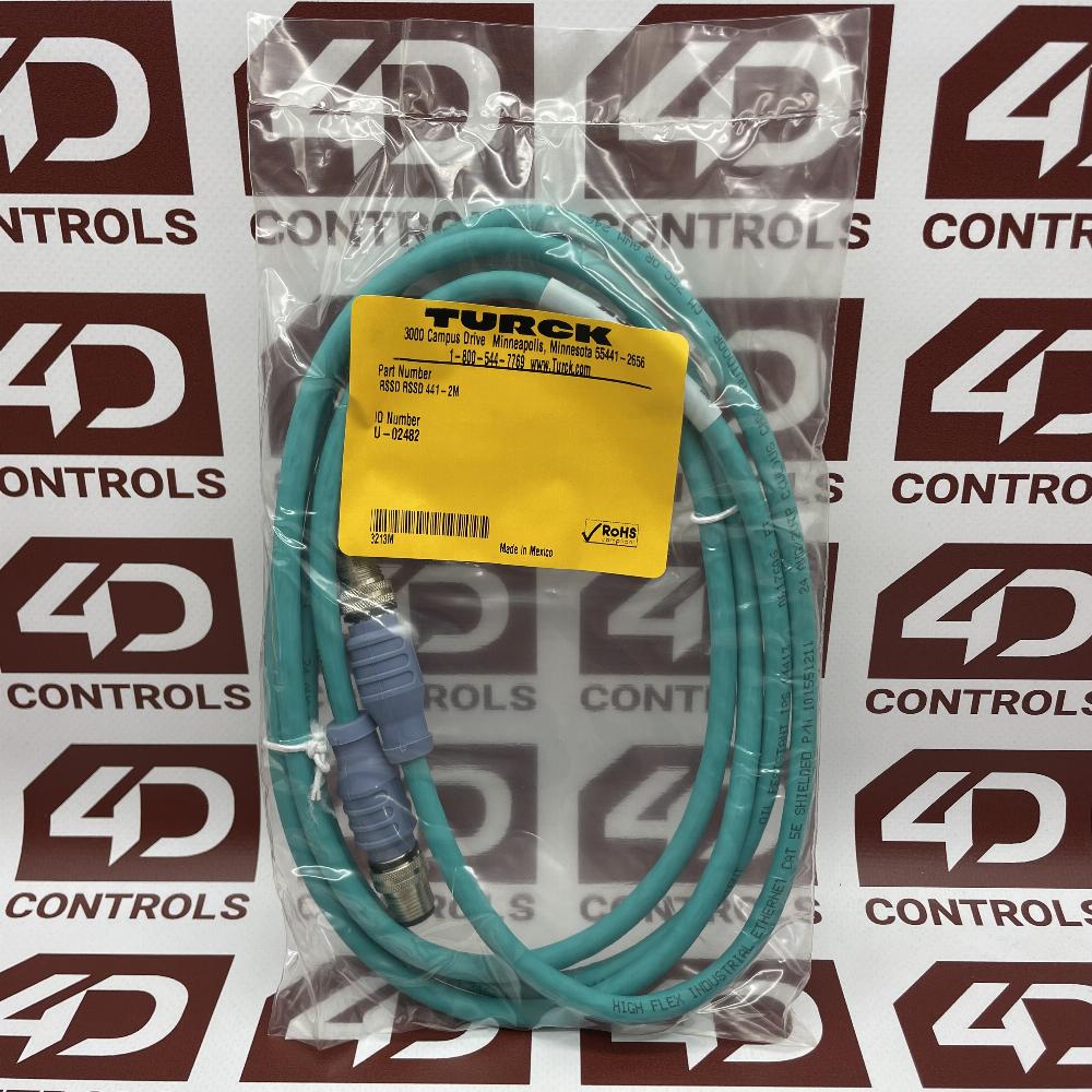 RSSD 441-2M | Turck | EtherNet Cable M12 Straight Male 2M