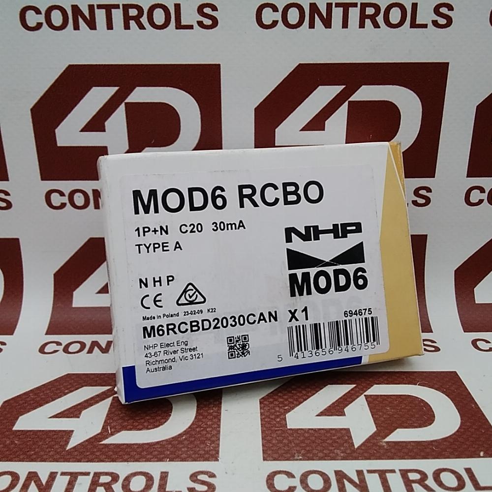 M6RCBD2030CAN | NHP | Rated Current 20.0 A, Voltage Type Ac
