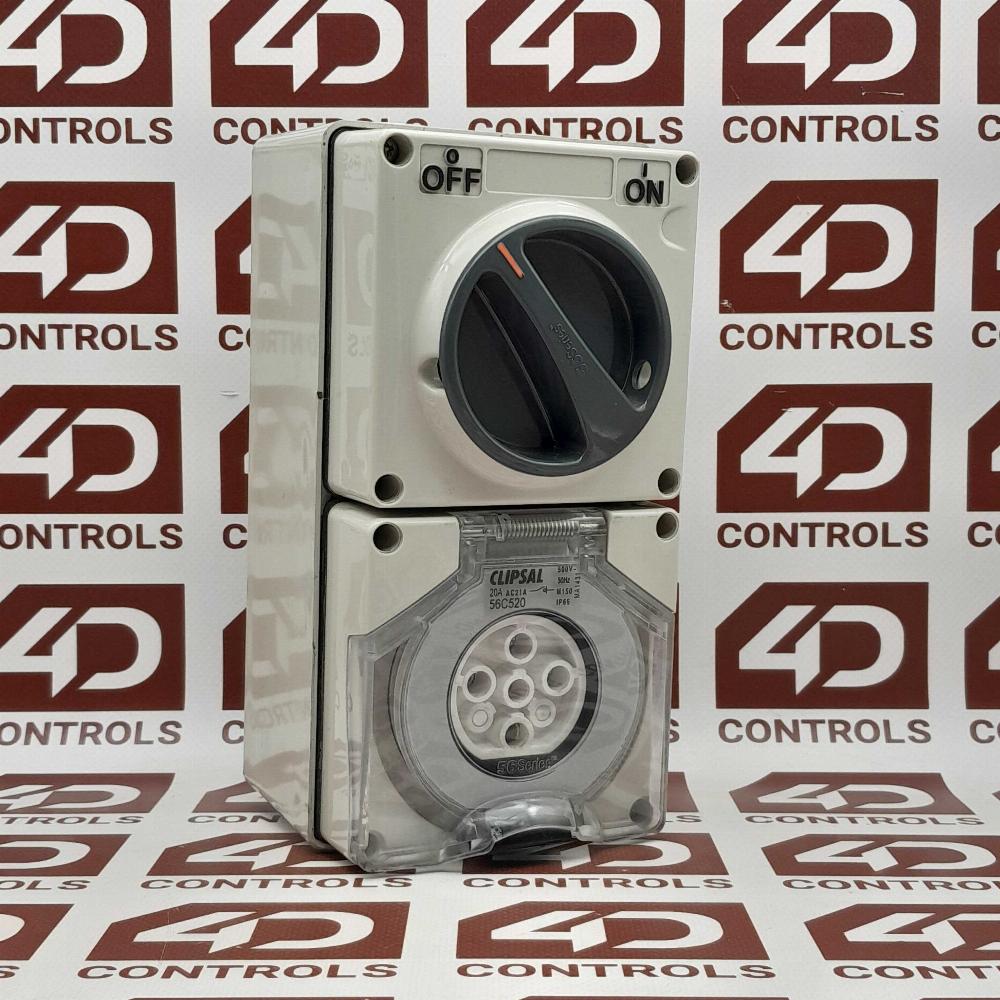 56C520 | Clipsal | Switched Socket Outlet 20A 5 Pin