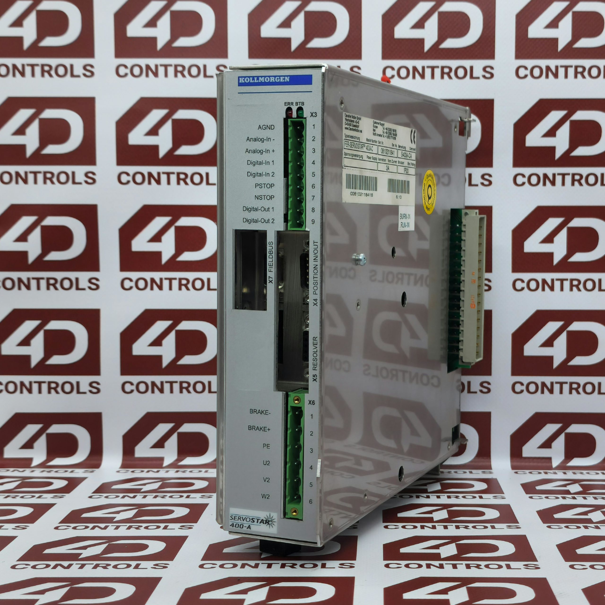 S403A-CA | Danaher Motion | Servostar Drive 3A 320VDC IP20