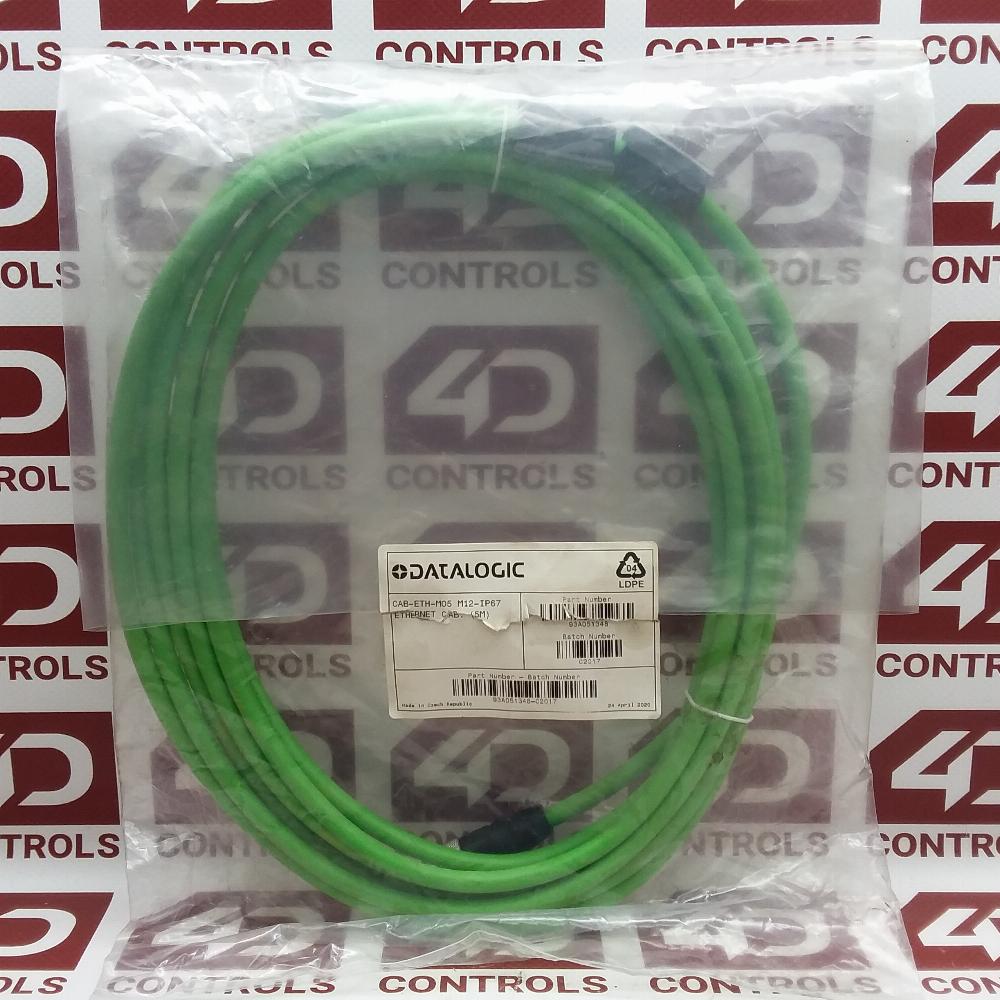 CAB-ETH-M05 | Datalogic | Ethernet Cable, M12 to RJ45, IP67