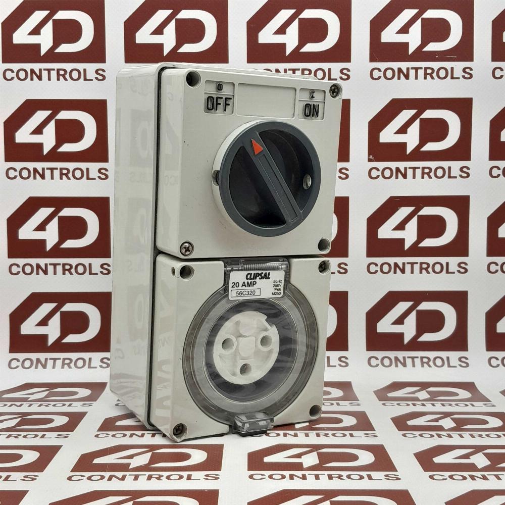 56C320 | Clipsal | Switched Socket Outlet, 20A, 3 Pin, 50hz