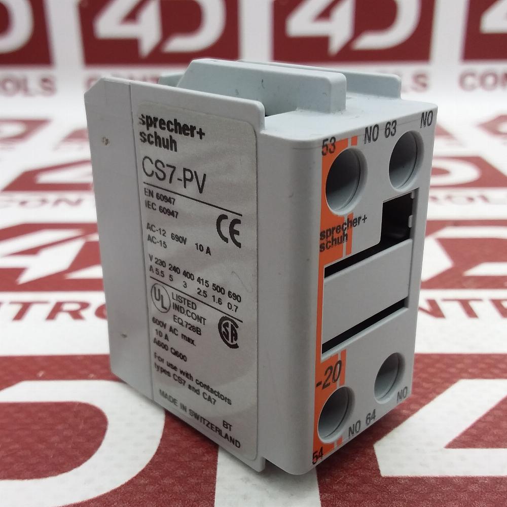 CS7-PV-20 | Sprecher + Schuh | Auxiliary Contact Block
