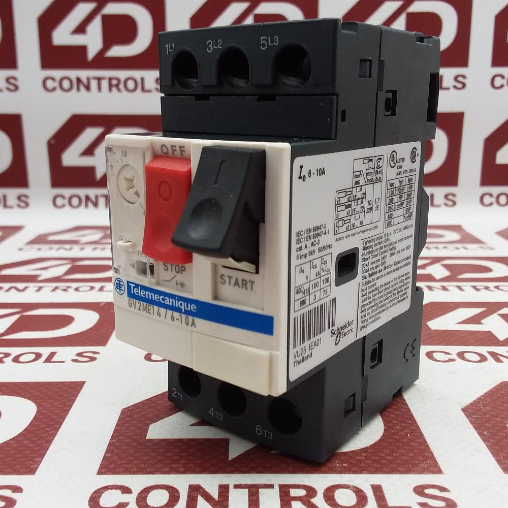 GV2ME14/6-10A | Telemecanique | Motor Starter, Manual, 6-10A
