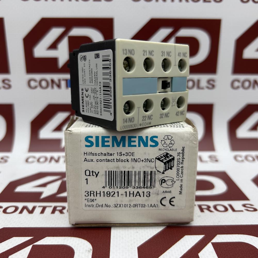 3RH1921-1HA13 | Siemens | Auxiliary Contact Block, 1NO + 3NC