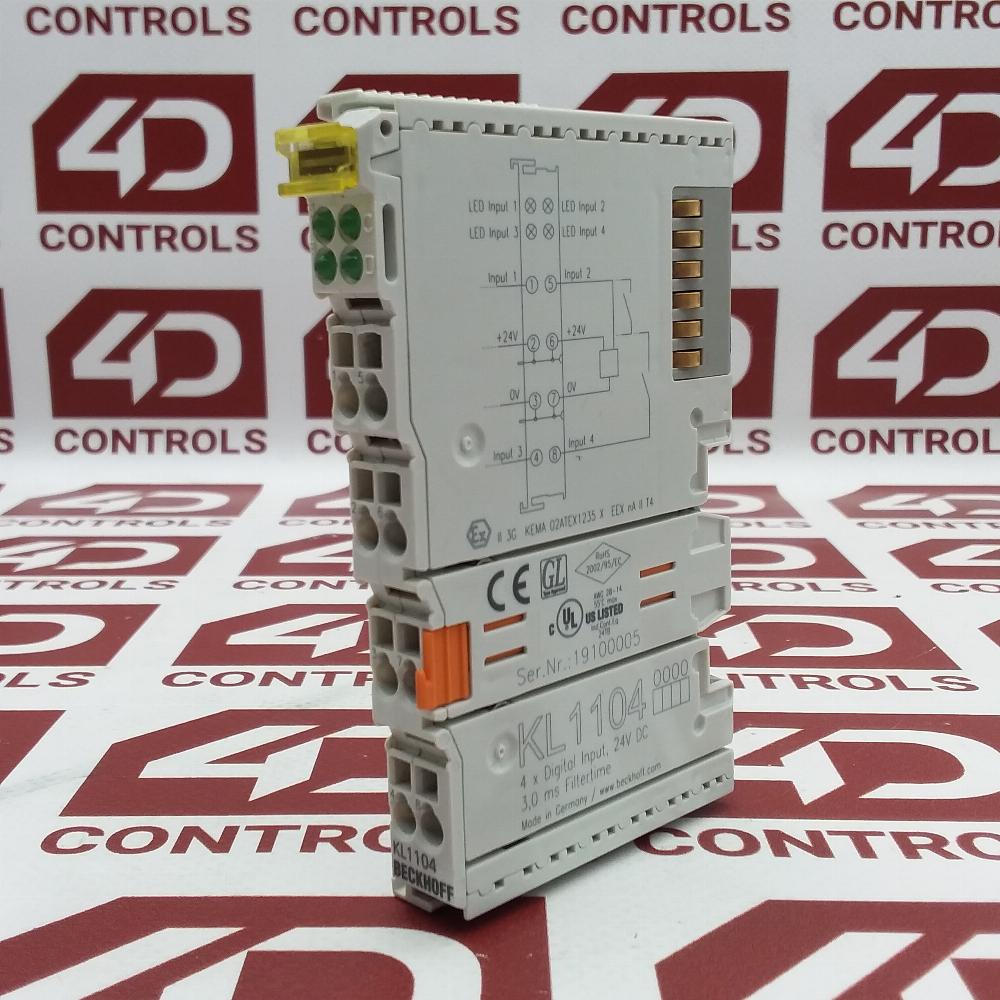 KL1104 | Beckhoff | Digital Input Module, 4 Inputs, 2-3 Wire