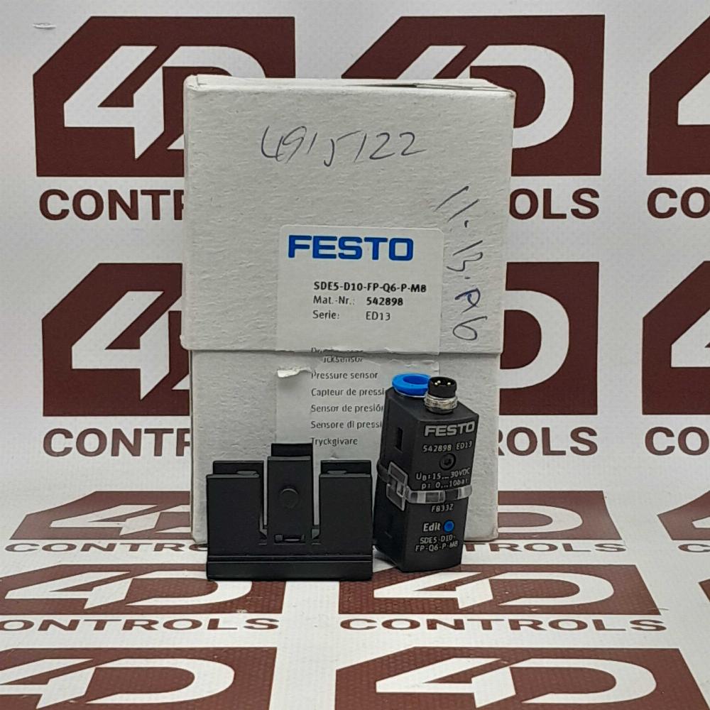 542898 | Festo | (SDE5-D10-FP-Q6-P-M8), Pressure Sensor