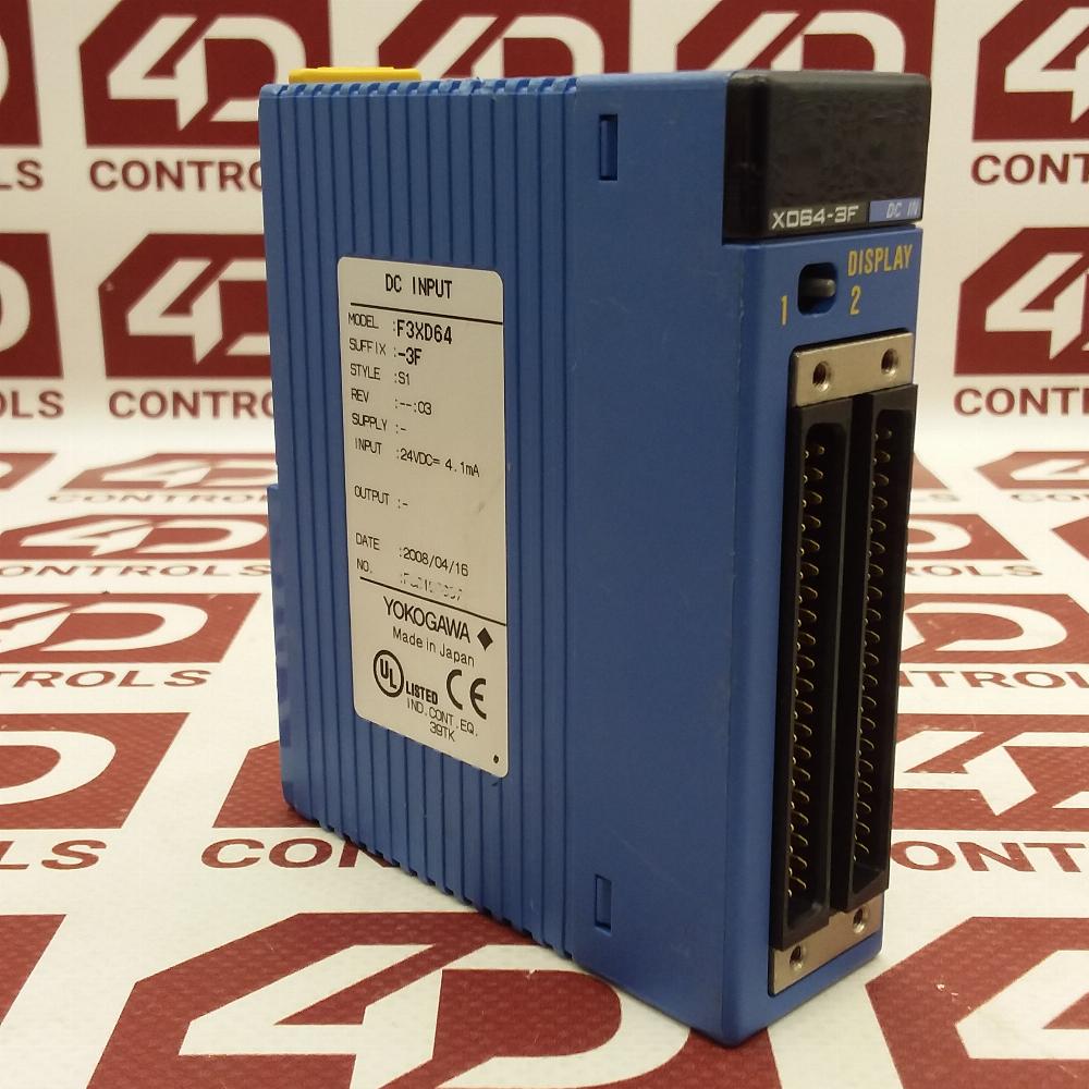 F3XD64-3F | Yokogawa | DC Input Module, Sink/Source, 24VDC