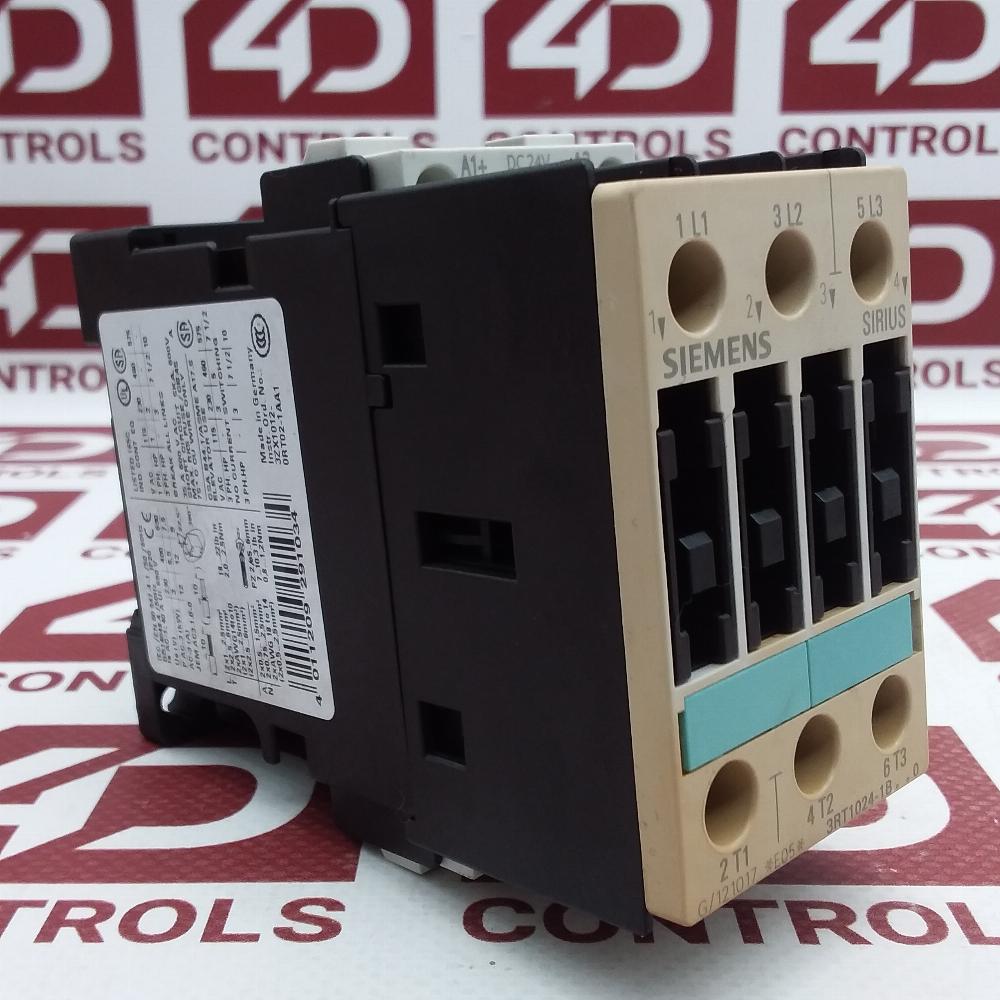 3RT1024-1BB40 | Siemens | Contactor, 40A, 3 Pole, 24VDC Coil