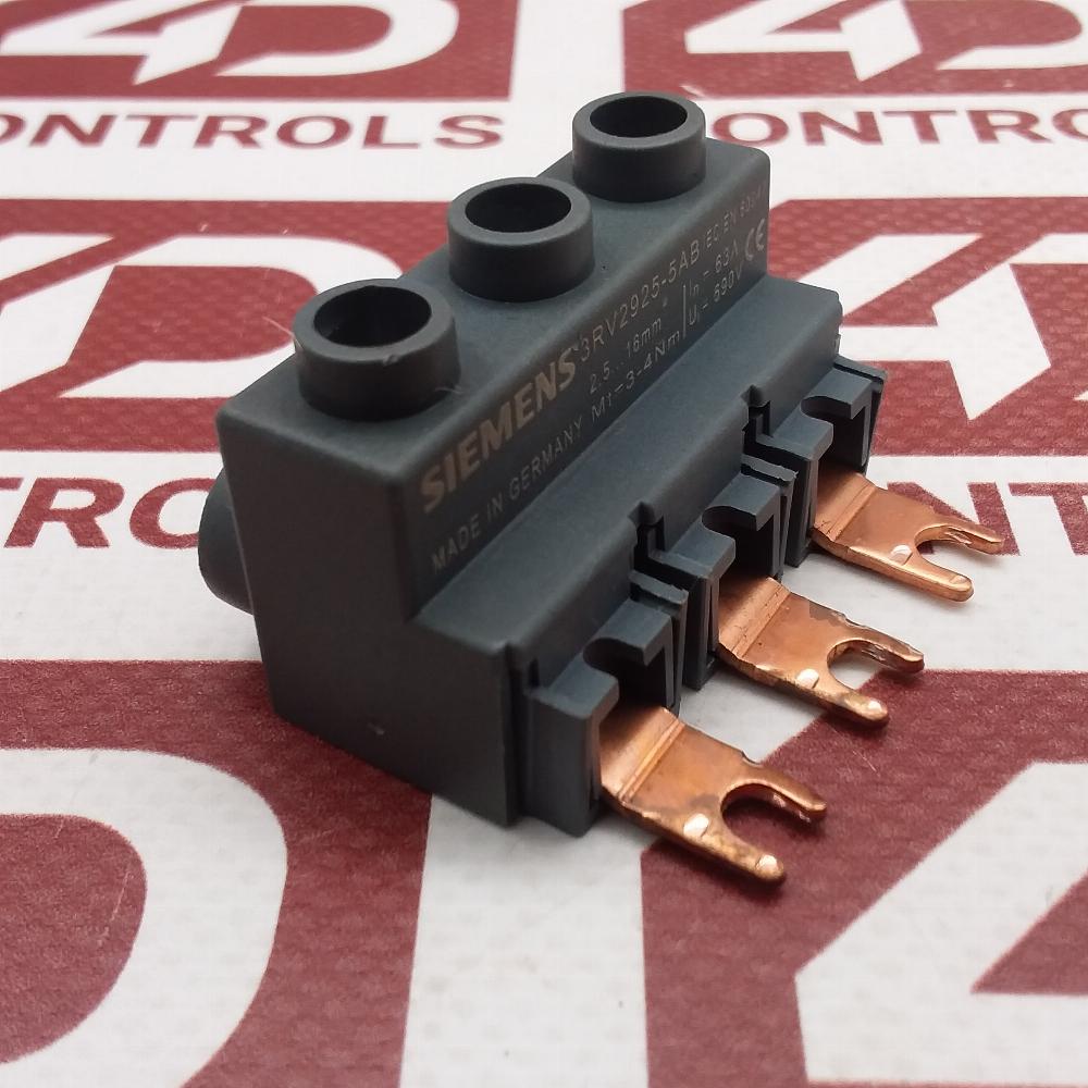 3RV2925-5AB | Siemens | Supply Terminal, 63A, 3 Phase, 690V