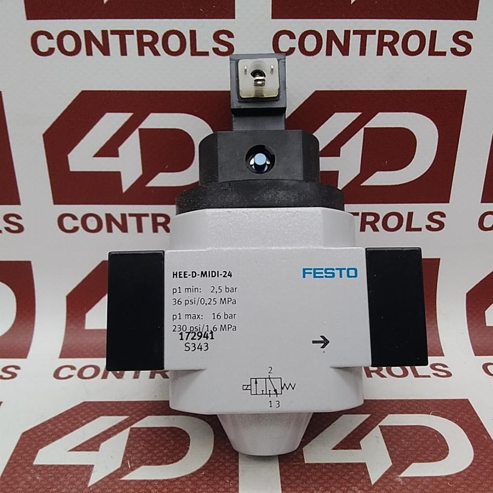 HEE-D-MIDI-24 | Festo | HEE Series | Pneumatic Valve, 3-Port