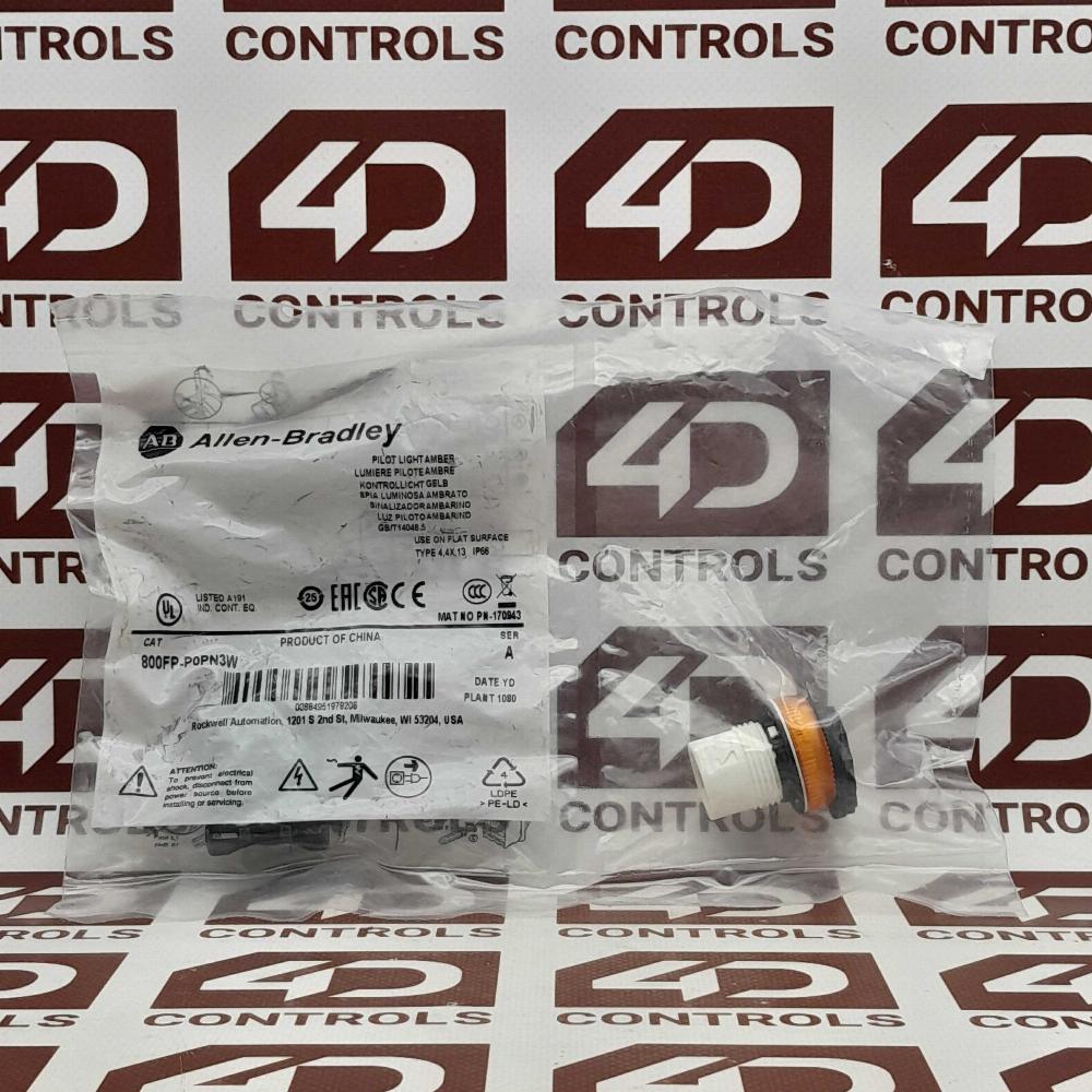 800FP-P0PN3W | Allen Bradley | Pilot Light, 22mm, Amber