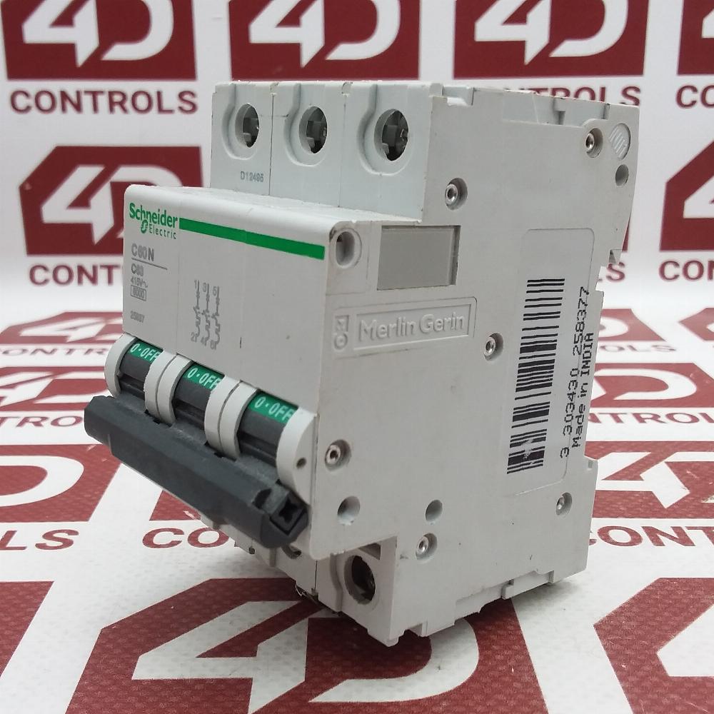 25837 | Schneider | Circuit Breaker, 63A, 3 Pole, 415V