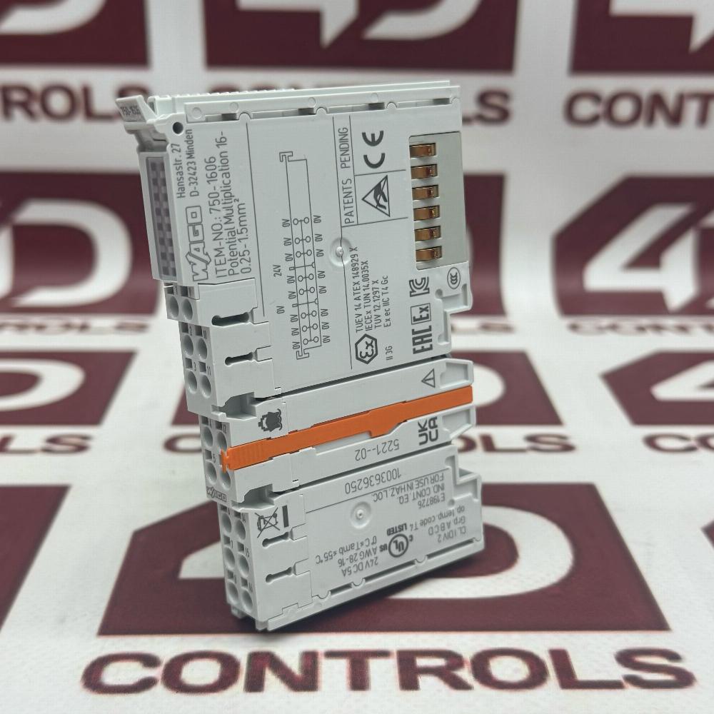 750-1606 | WAGO | Potential Distribution Module, 24VDC, 10A