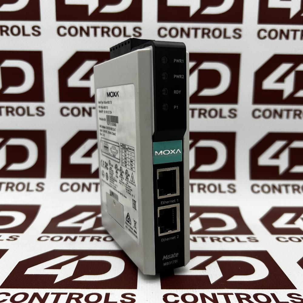 MGATE MB3170I | Moxa | Modbus Gateway, 12-24VDC, 555mA