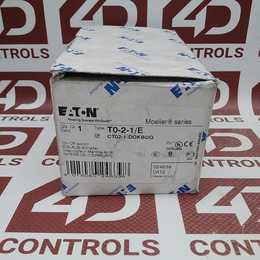 T0-2-1/E | Eaton | On-Off Switch, Flush Mount