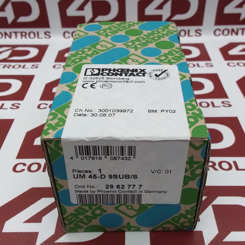 2962777 | Phoenix Contact | (UM 45-D 9SUB/S), 9 Positions
