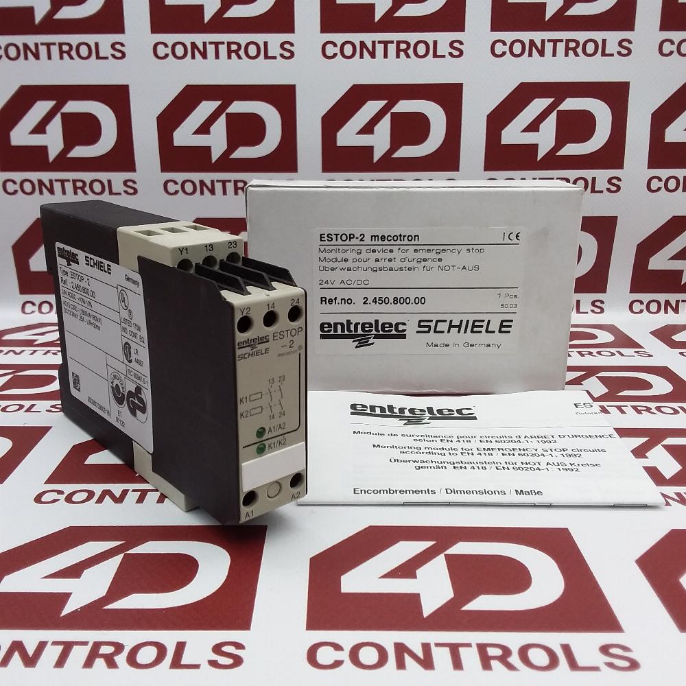 2.450.800.00 | Entrelec Schiele | Safety Relay Module, 1.25A