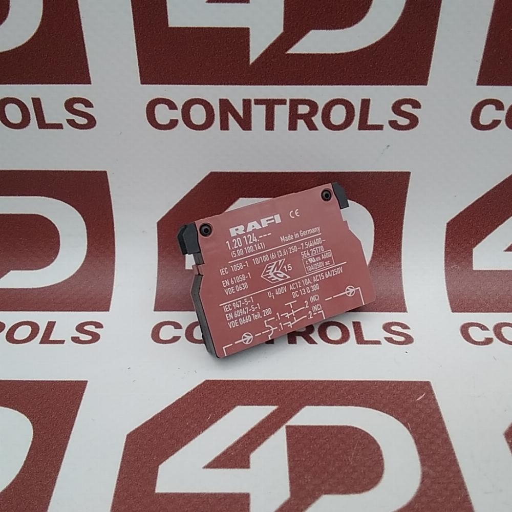 5.00 100.141 | RAFI | Contact Block, 250VAC, 6A, 2 Pole