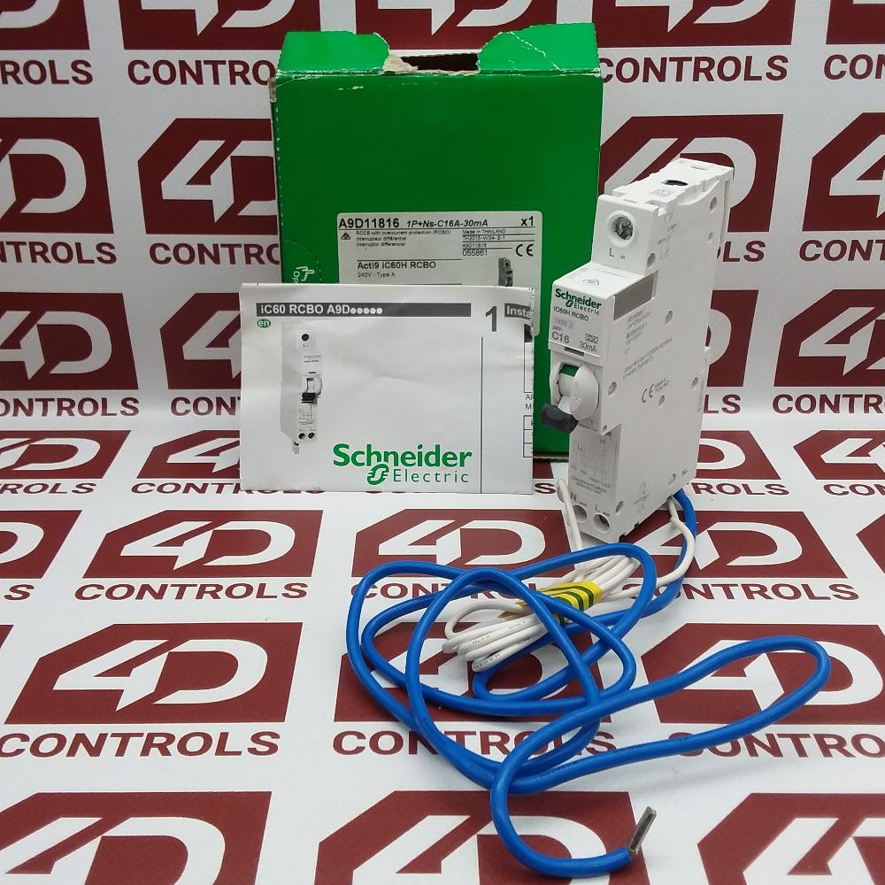 A9D11816 | Schneider | Earth Leakage Circuit Breaker, 16A