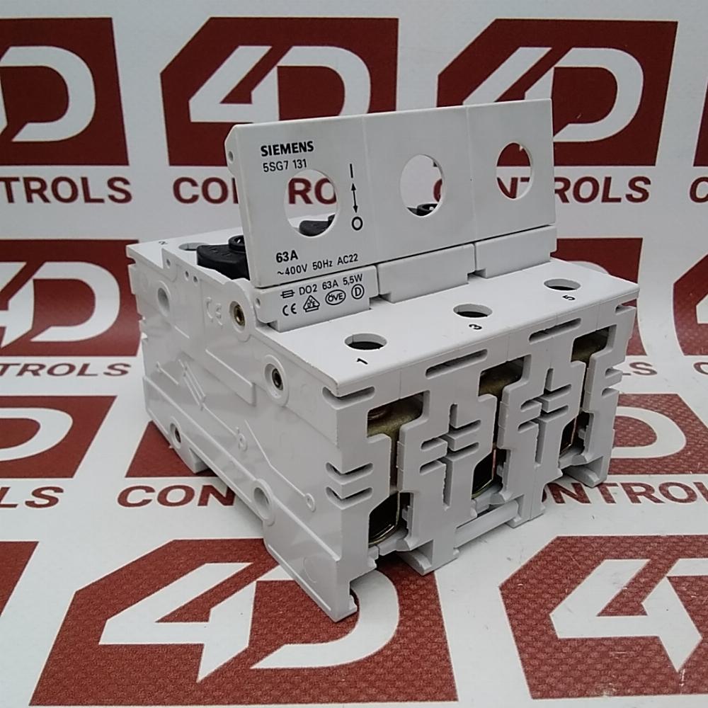 5SG7-131 | Siemens | Fuse Holder, 63A, 400VAC, 50Hz, 5.5W