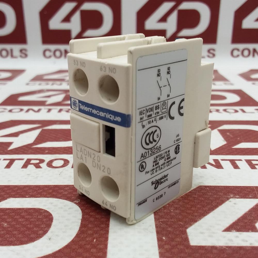 LADN20 | Schneider | TeSys D | Auxiliary Contact Block, 10A